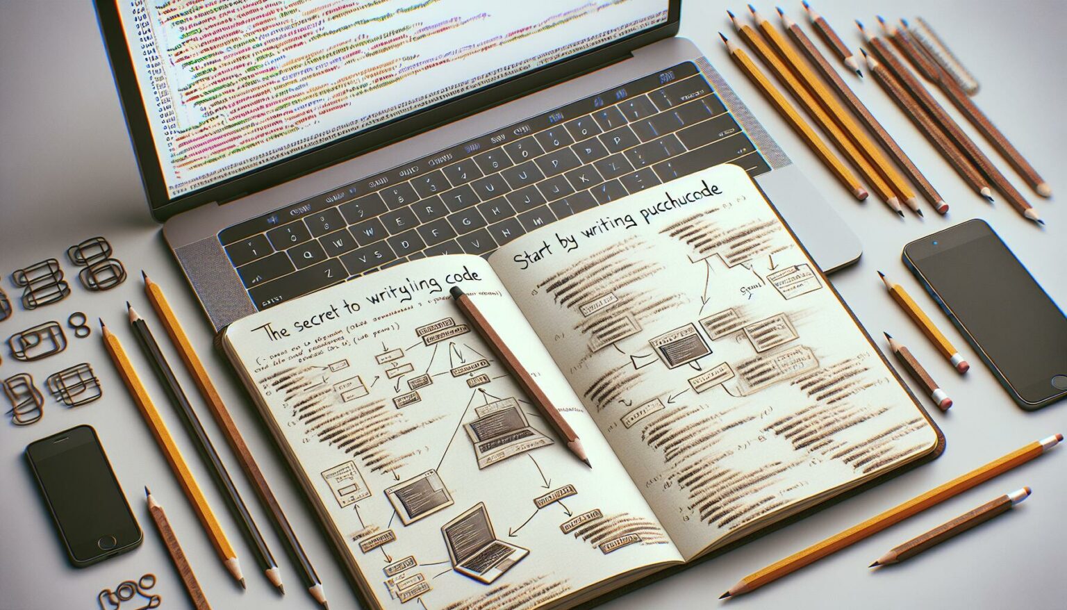 The Secret To Writing Code From Scratch Start By Writing Pseudocode Algocademy Blog