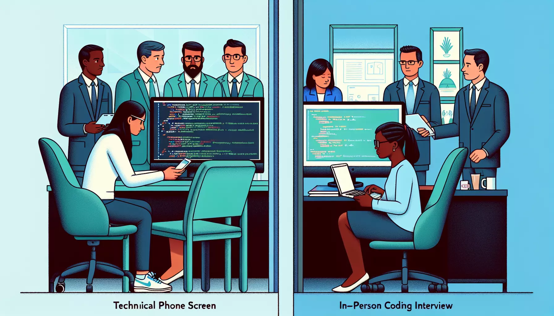 Technical Phone Screens vs. In-Person Coding Interviews: Key ...