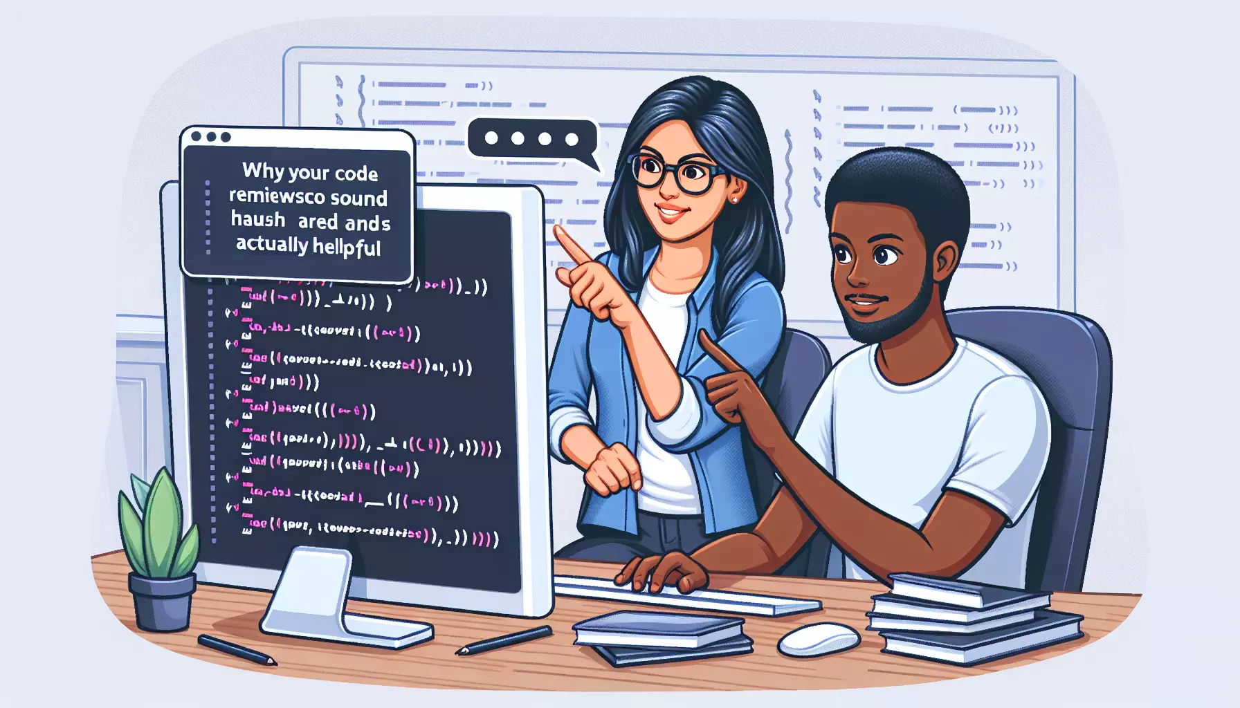 Why Your Code Review Comments Sound Harsh But Are Actually Helpful - AlgoCademy Blog