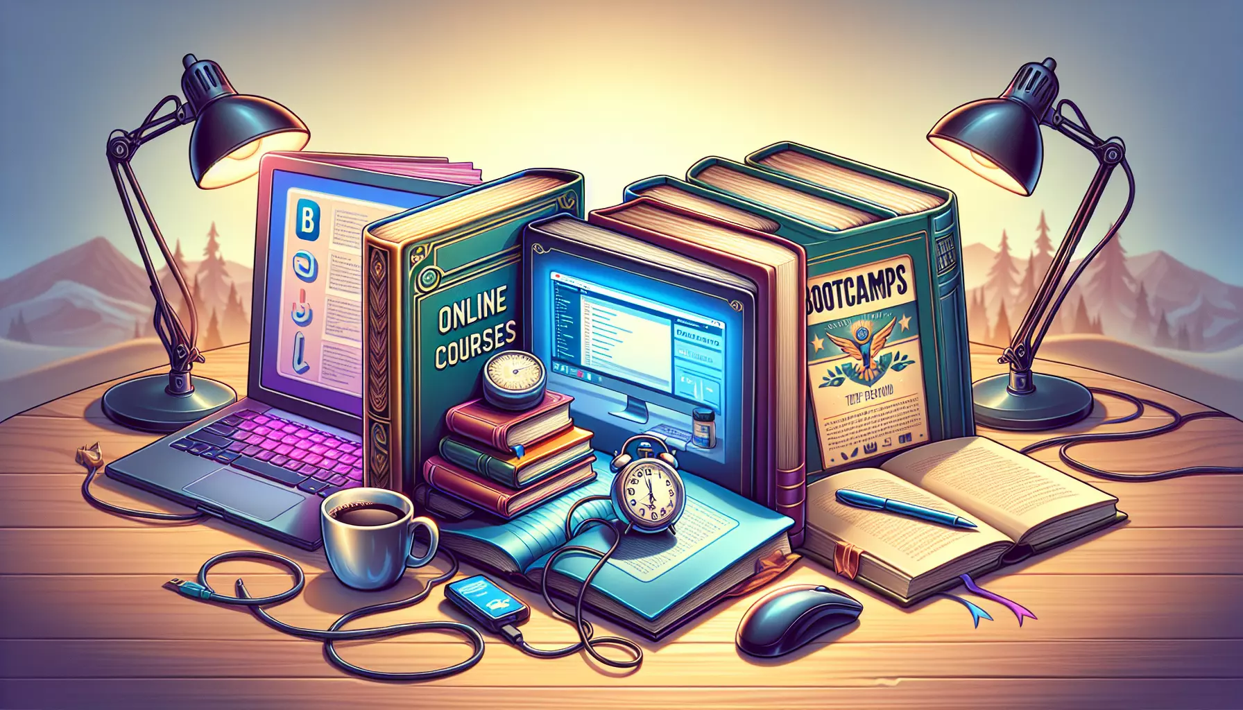 The Ultimate Learning Showdown: Online Courses vs Bootcamps vs Self Study - AlgoCademy Blog